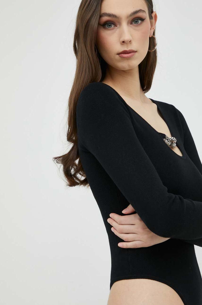 Guess body femei, culoarea negru, light | ANSWEAR.ro