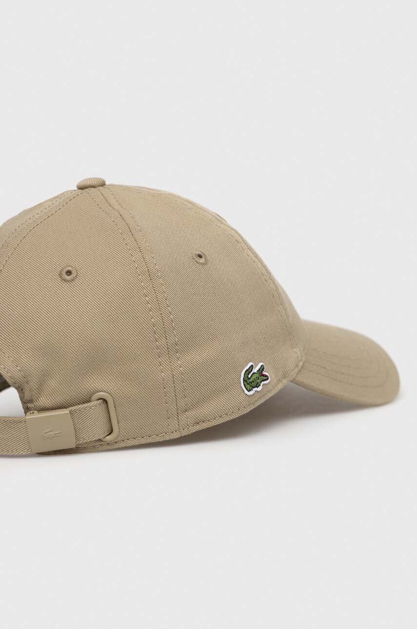 Lacoste cotton baseball cap brown color | buy on PRM