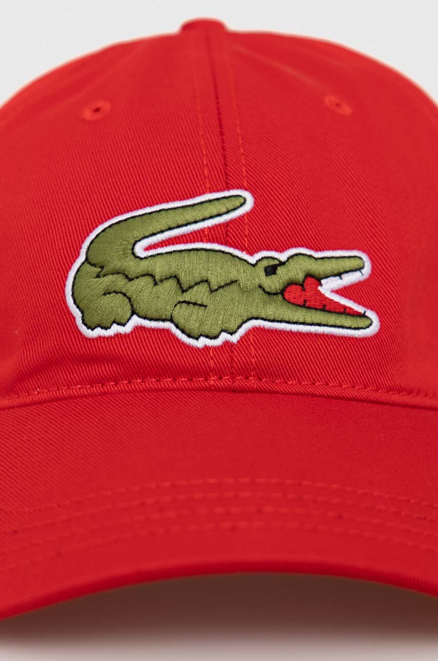 Lacoste cotton baseball cap red color at PRM US