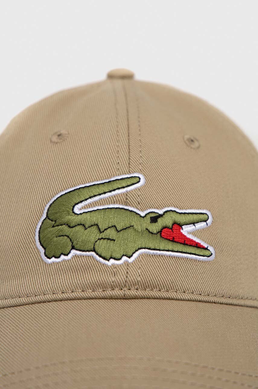 Lacoste cotton baseball cap brown color at PRM US