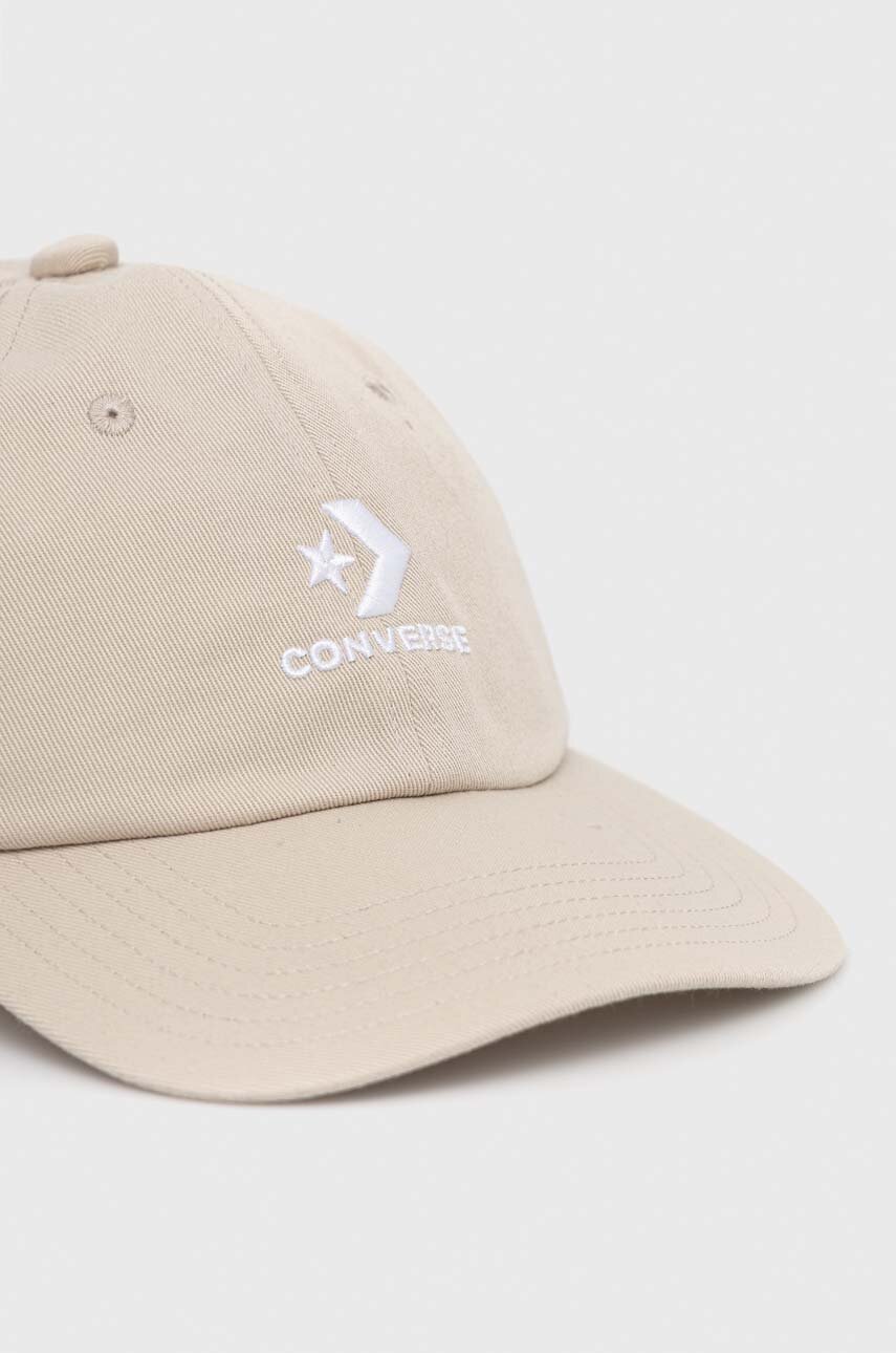 Converse Czapka Z Daszkiem Kolor Beżowy Z Aplikacją 10022131 A09