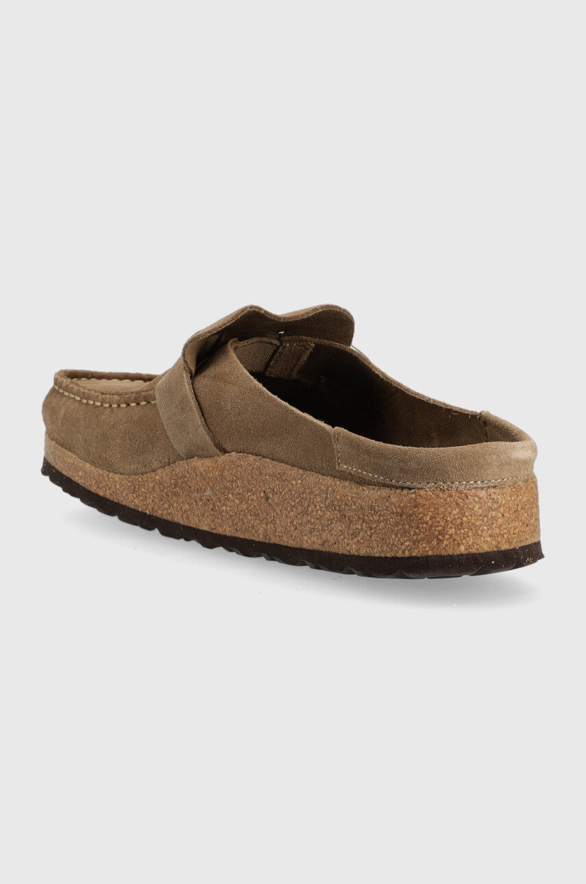 Birkenstock suede sliders Buckley women's beige color 1019490 | buy on PRM