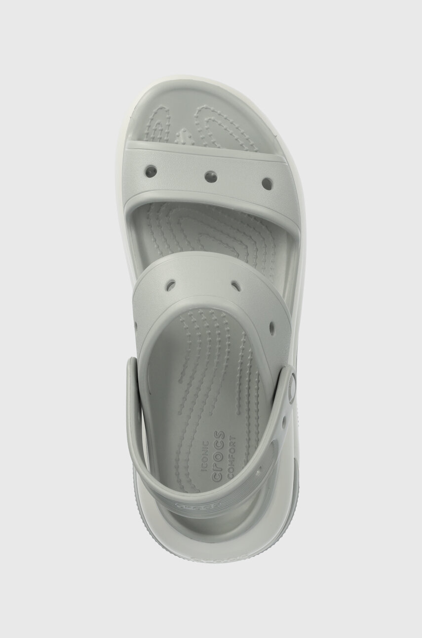 Crocs sliders Classic Mega Crush sandal women's gray color 207989 at PRM US