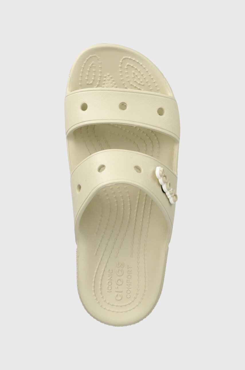 Crocs klapki Classic Sandal damskie kolor beżowy 206761 | Answear.com