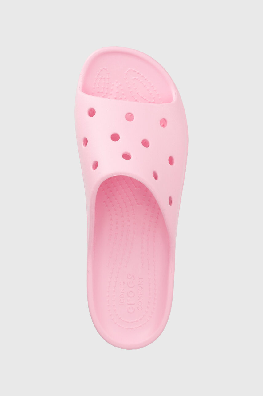 Crocs sliders Classic Platform slide women's pink color 208180 at PRM US
