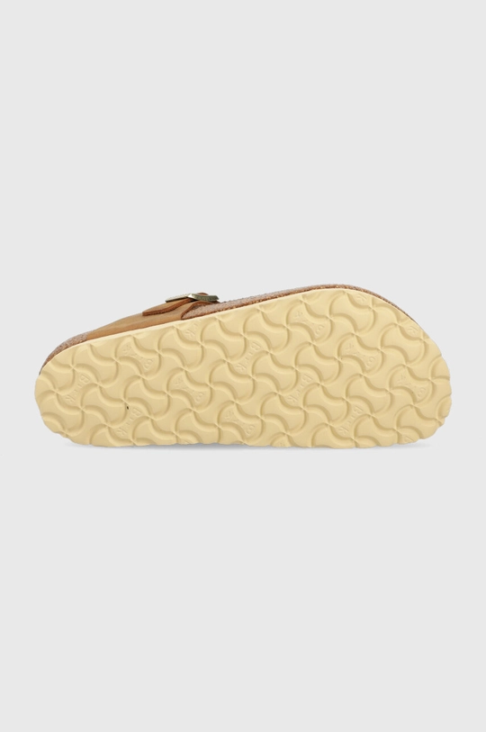 Кожаные вьетнамки Birkenstock Gizeh Braided женские цвет коричневый на ...
