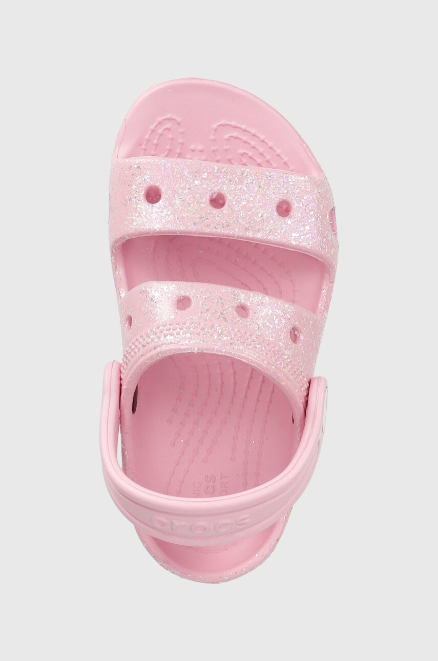 Detské šľapky Crocs CROCS CLASSIC GLITTER SANDAL ružová farba | ANSWEAR.sk