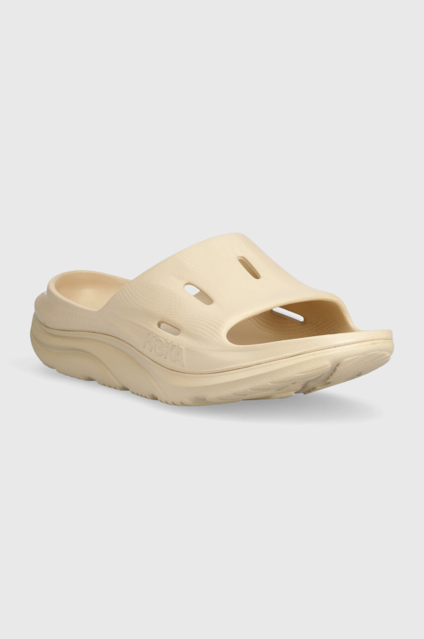 Hoka One One sliders ORA Recovery slide 3 men's black color at PRM US