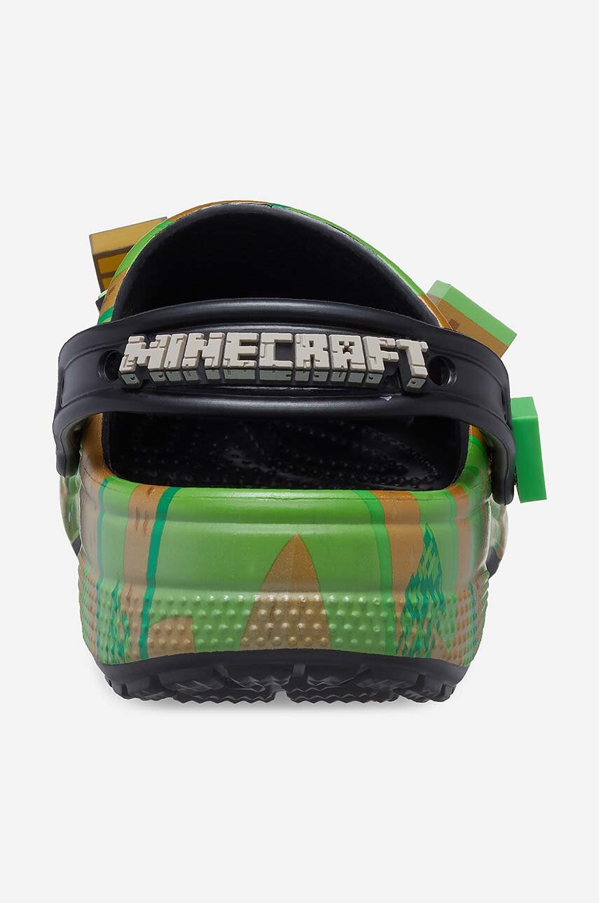 Crocs klapki Minecraft Elevated Clog 208472 męskie kolor zielony 208472 ...