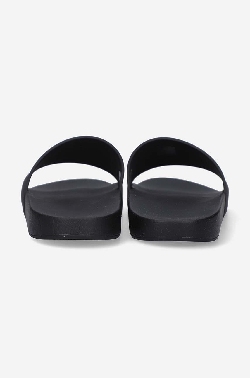 Rick Owens klapki Rubber Slippers męskie kolor czarny DU01C6821.RUBP11 ...