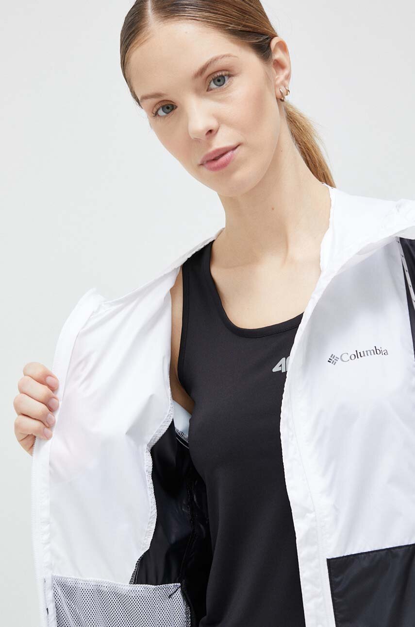 Columbia windbreaker Lily Basin white color | buy on PRM