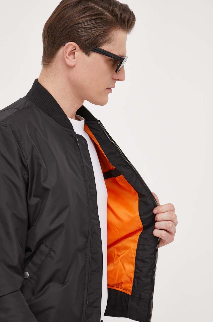 Alpha Industries bomber jacket men’s black color | buy on PRM