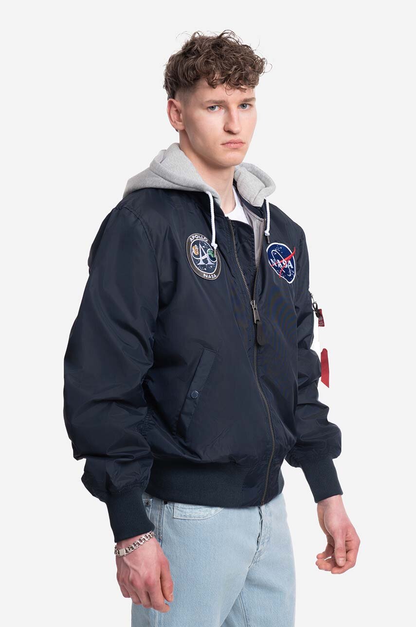 Alpha Industries jacket men's navy blue color | buy on PRM