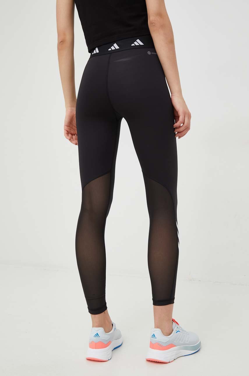 adidas Performance legginsy treningowe Techfit damskie kolor czarny z ...