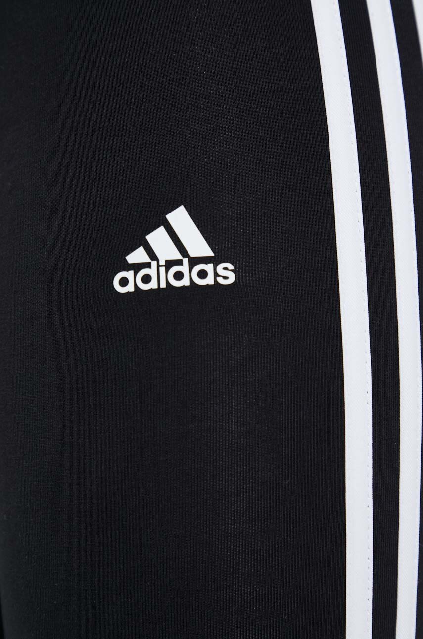 Legíny adidas dámske, čierna farba, s nášivkou, IC7151 | ANSWEAR.sk