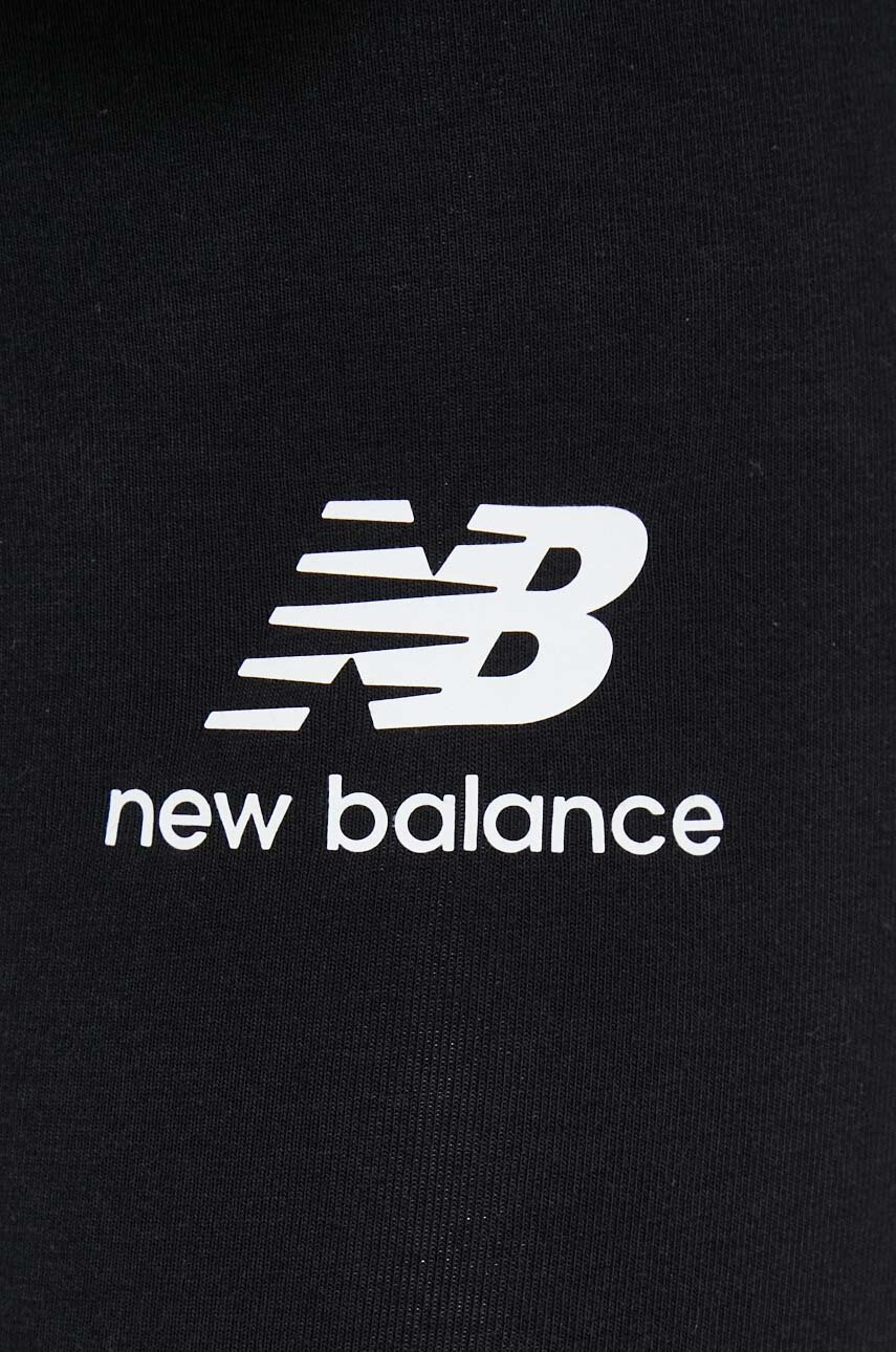 New Balance Legginsy Damskie Kolor Czarny Z Nadrukiem Wp31509bk 9bk W Prm