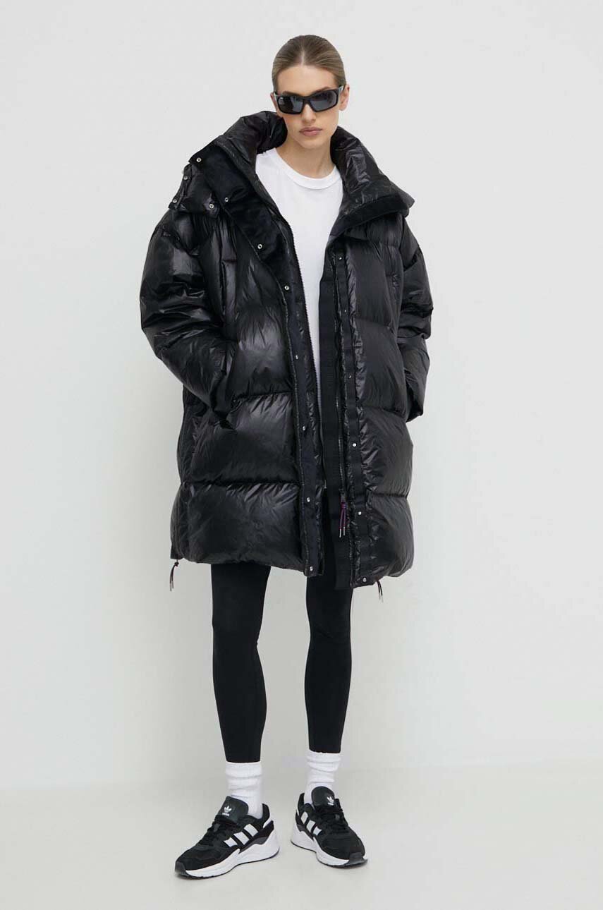 adidas Originals legginsy 3 Stripes Tigh damskie kolor czarny z ...