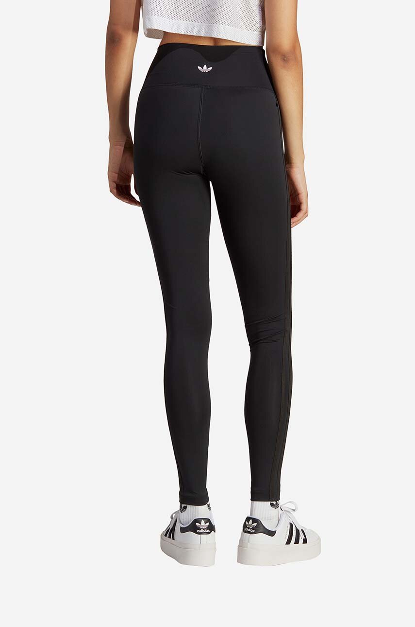 Legíny adidas Originals Tights IB7391-BLACK, dámske, čierna farba ...