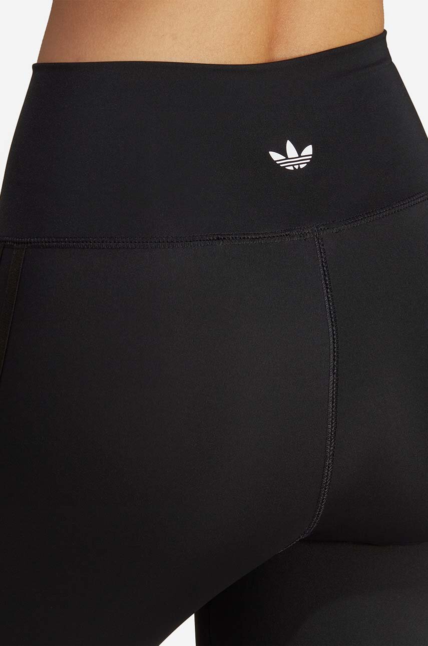 adidas Originals legginsy Tights IB7391 damskie kolor czarny gładkie ...