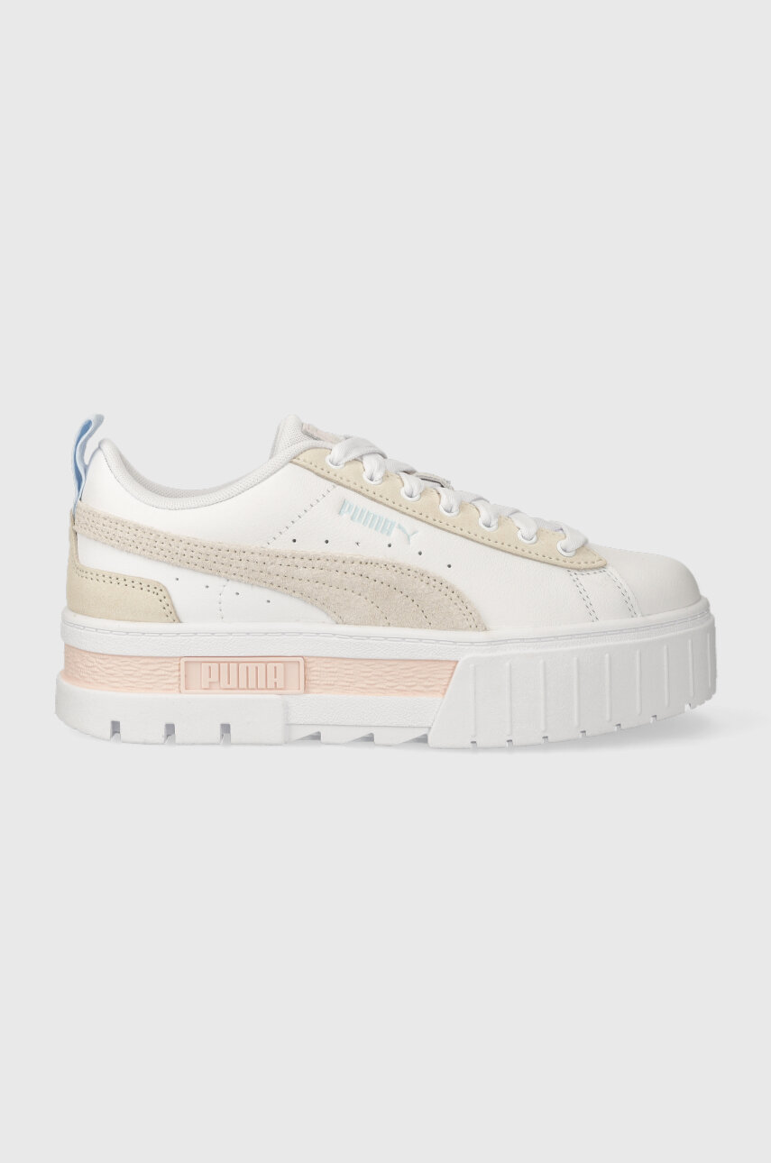 Puma leather sneakers Mayze Mix Wns white color at PRM US