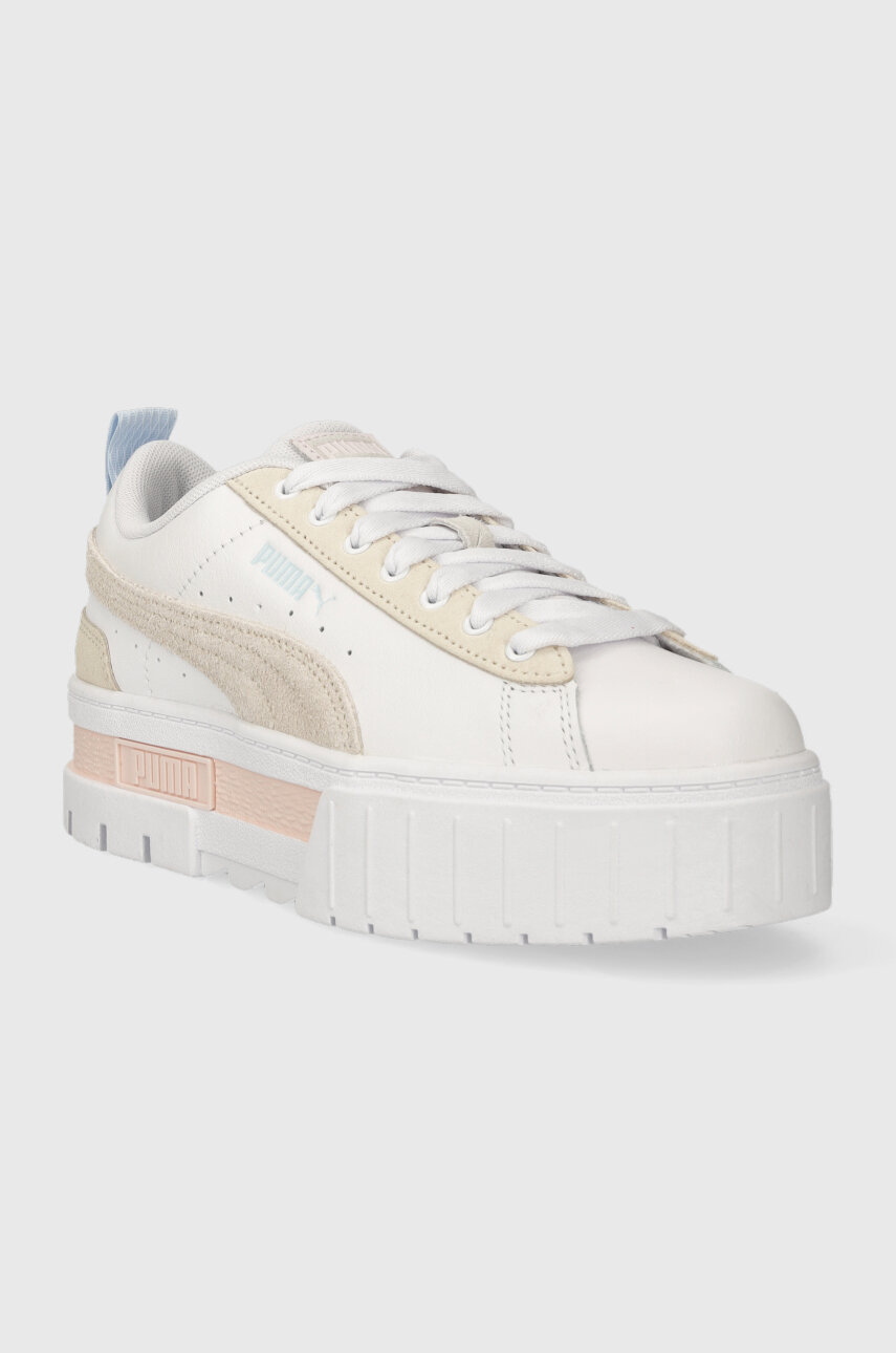 Puma leather sneakers Mayze Mix Wns white color at PRM US