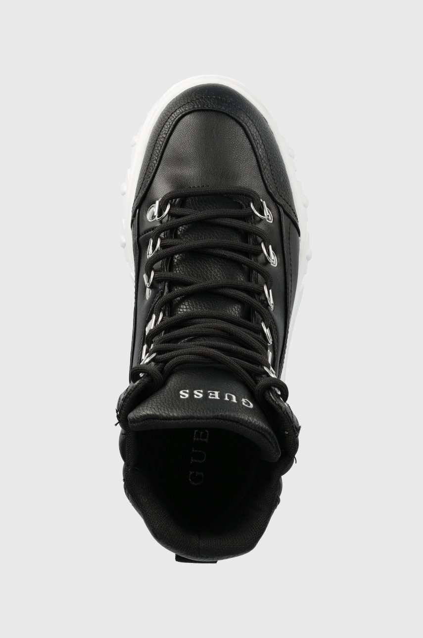 Workery Guess Sellen dámske, čierna farba, na plochom podpätku, FL5SLL ...