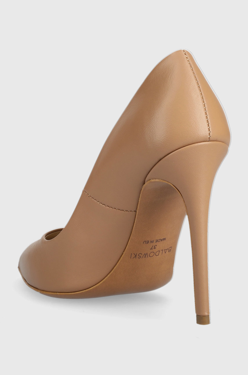 Kožené ihličky Baldowski béžová farba | ANSWEAR.sk