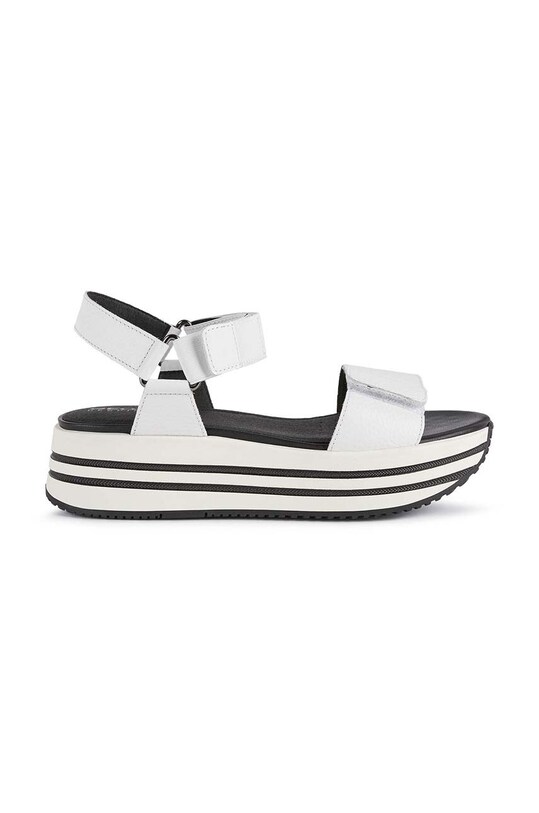 Geox sandale D SANDAL KENCY femei, culoarea alb, cu platforma, D25RSA ...