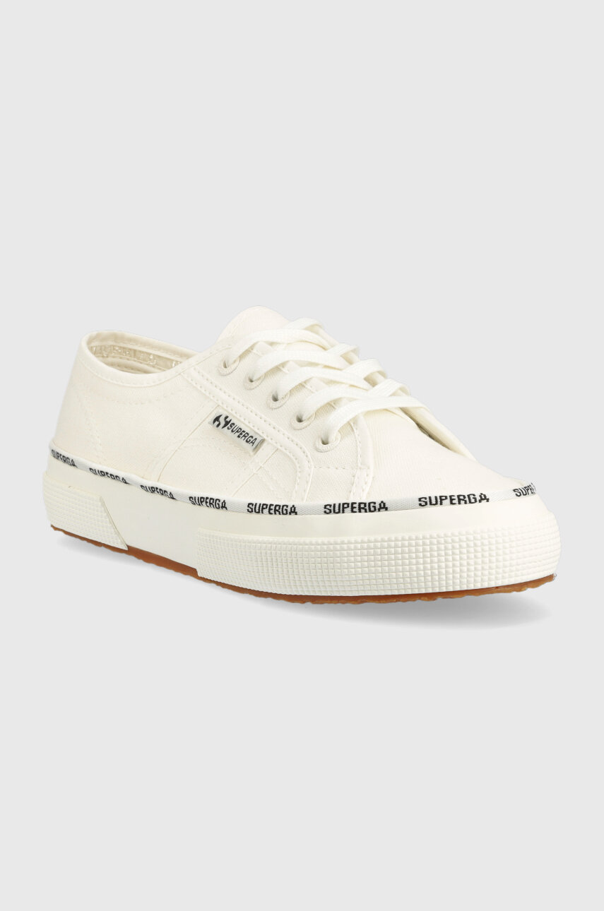 Кеди Superga 2750 LOGO PIPING жіночі колір білий S7125NW | ANSWEAR.ua