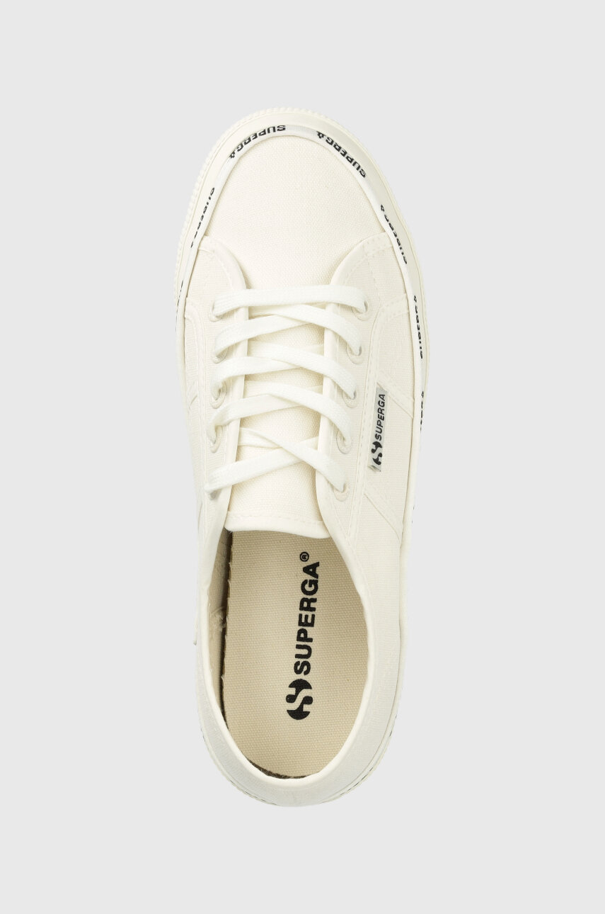 Кеди Superga 2750 LOGO PIPING жіночі колір білий S7125NW | ANSWEAR.ua