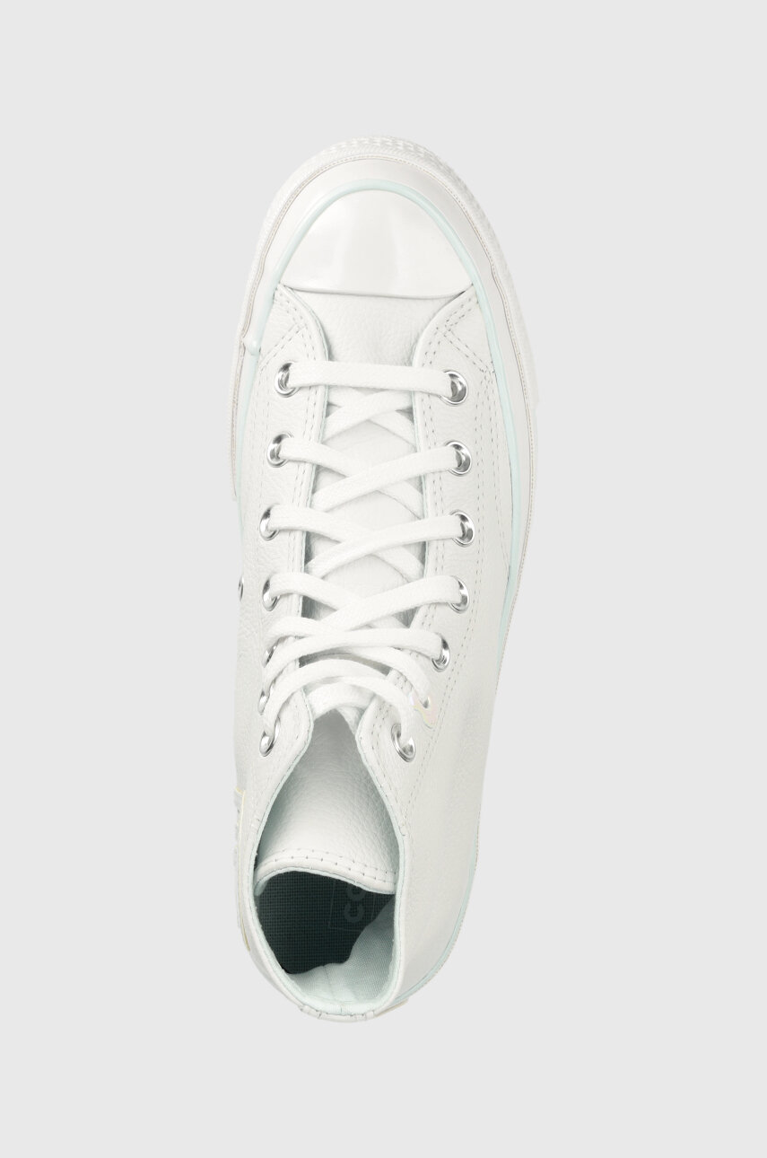 Converse tenisi de piele Chuck 70 femei, culoarea alb, A05024C | ANSWEAR.ro