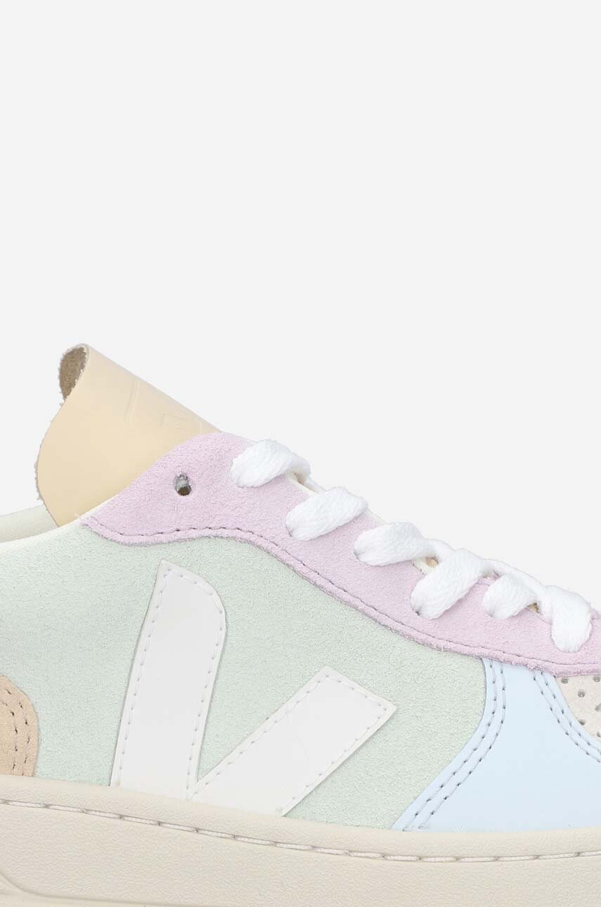 Veja leather sneakers V-10 blue color VX0303119 | buy on PRM