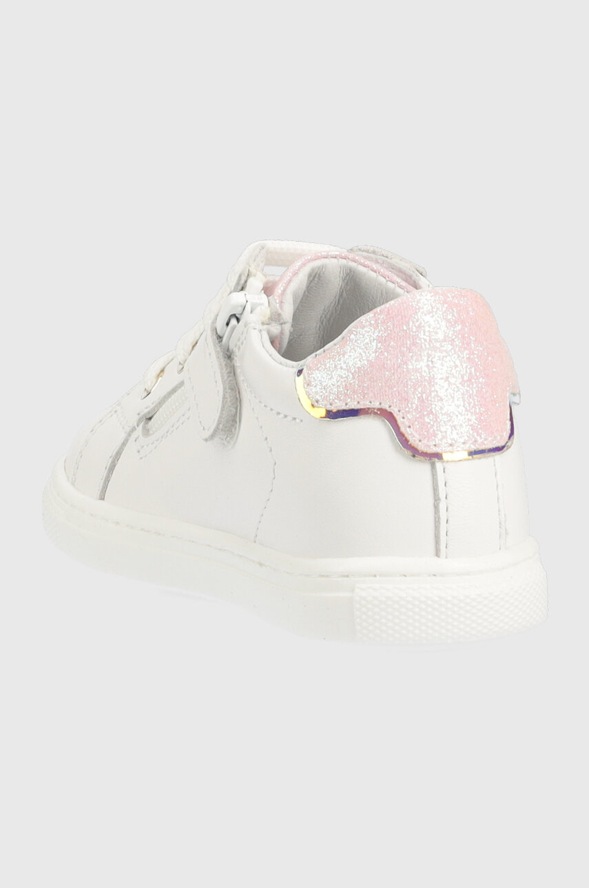 Patrizia Pepe sneakersy skórzane dziecięce kolor różowy | Answear.com