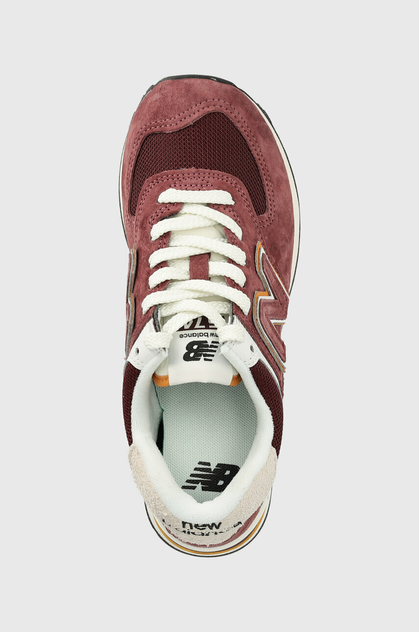 New Balance sneakers U574MO2 maroon color at PRM US