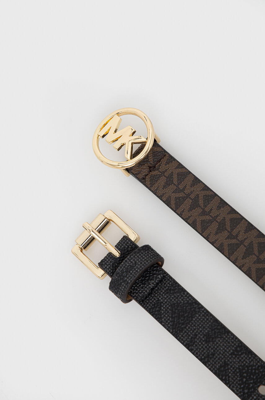 Opasok MICHAEL Michael Kors 2-pak dámsky, hnedá farba | ANSWEAR.sk