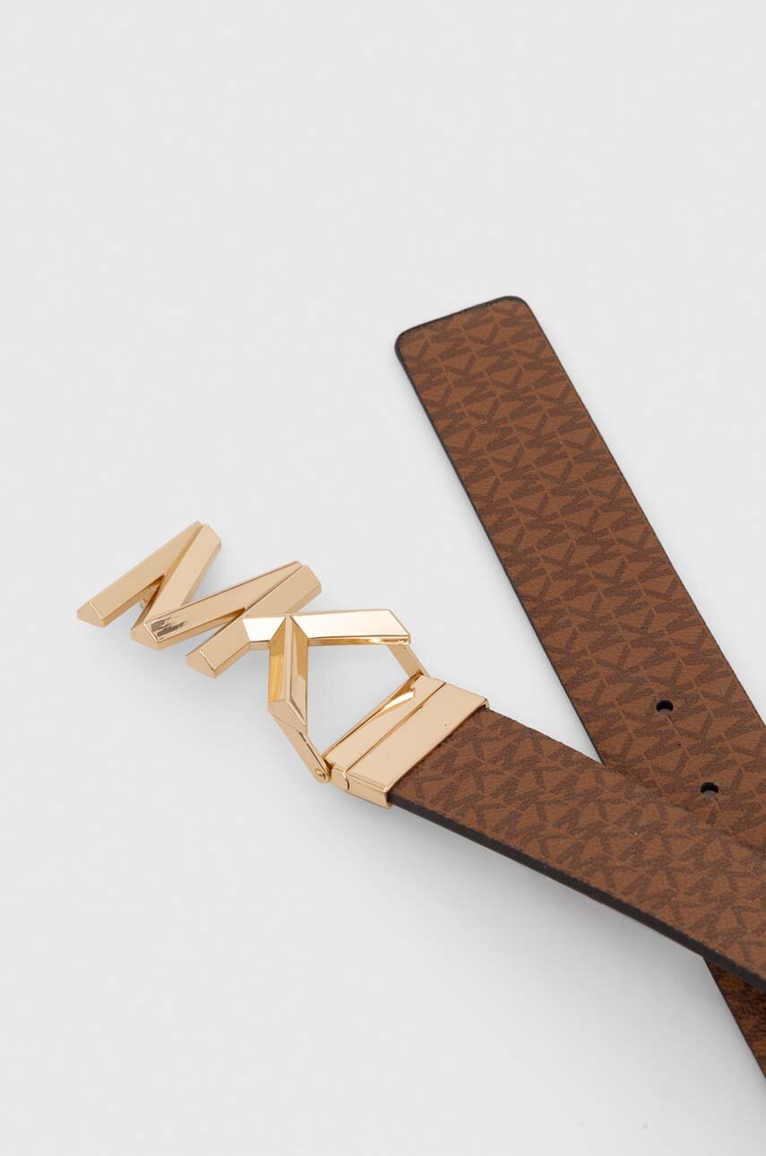 Dvostrani kožni remen MICHAEL Michael Kors za žene, boja: bež | ANSWEAR.hr