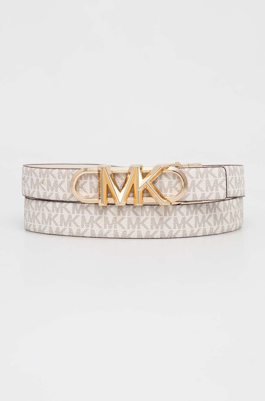 MICHAEL Michael Kors pasek dwustronny damski kolor biały | Answear.com