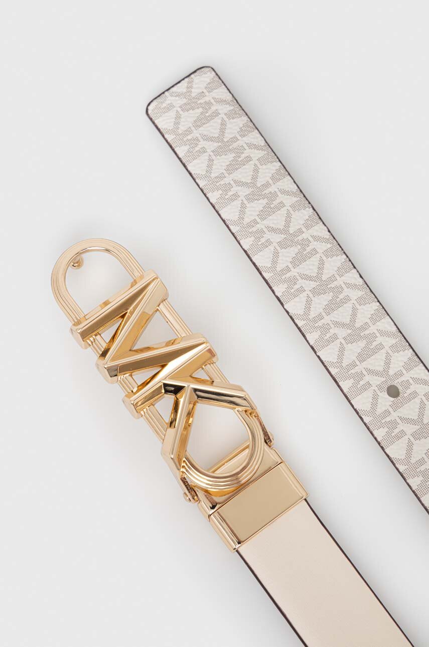 MICHAEL Michael Kors pasek dwustronny damski kolor biały | Answear.com