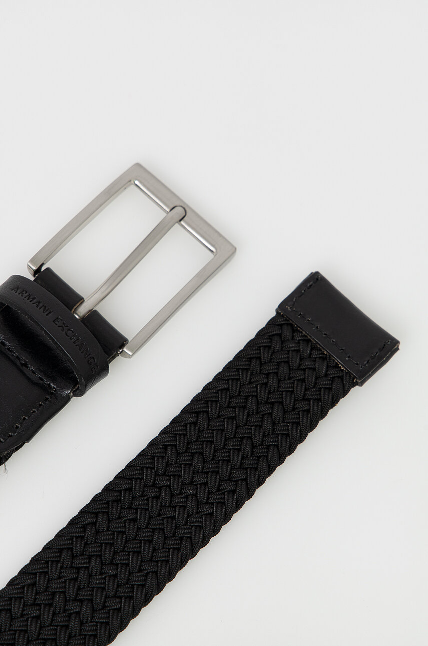 Ремень Armani Exchange мужской цвет чёрный | ANSWEAR.ua