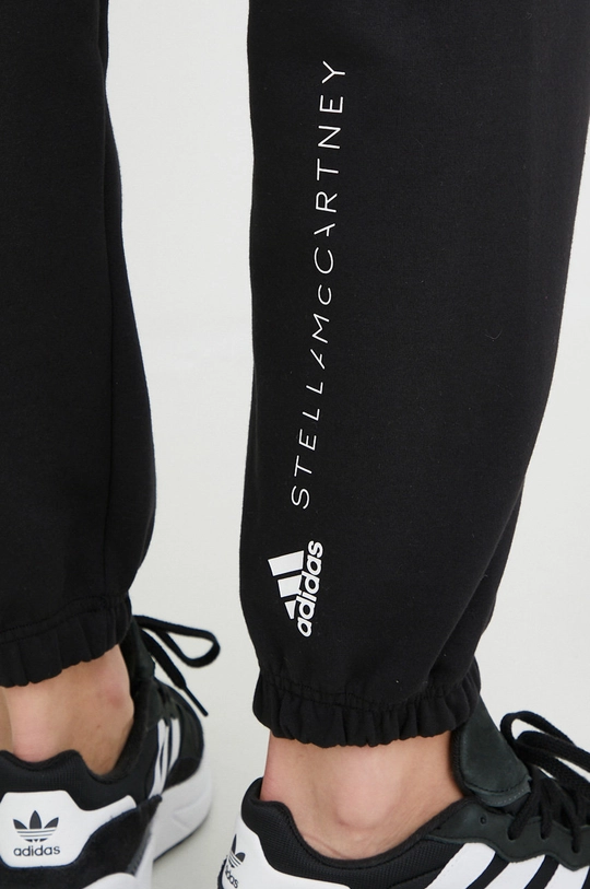 adidas by Stella McCartney spodnie dresowe damskie kolor czarny gładkie ...