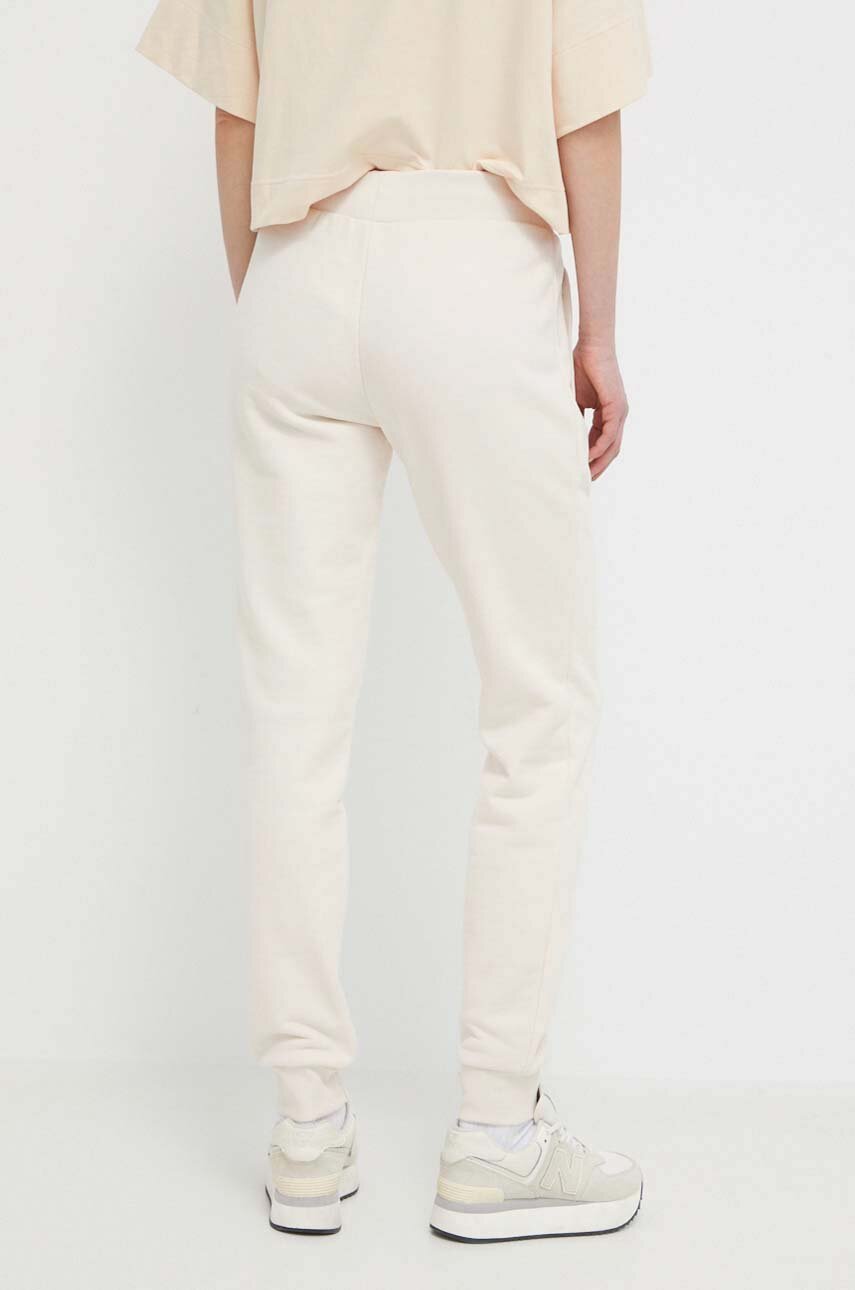 adidas Originals spodnie dresowe bawełniane kolor beżowy gładkie IA6477 ...