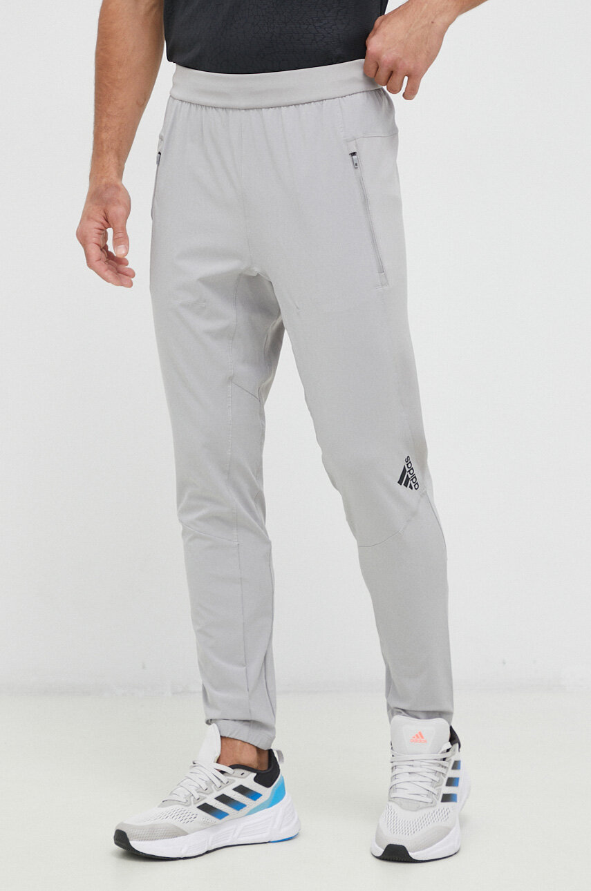 adidas Performance spodnie treningowe Designed for Training kolor szary ...