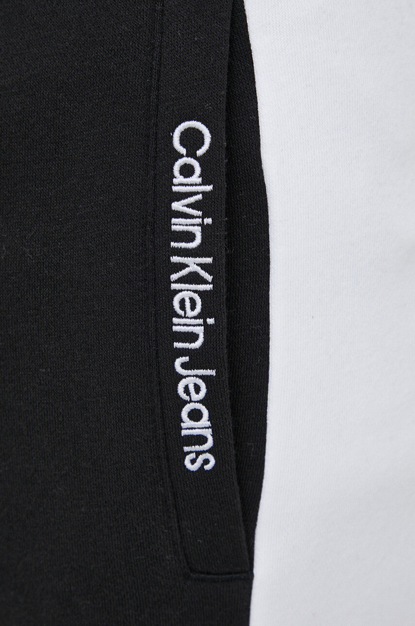 Calvin Klein Jeans Spodnie Dresowe Kolor Czarny Wzorzyste