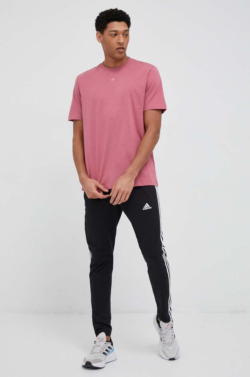 adidas spodnie treningowe Essentials kolor czarny z aplikacją IC0044 ...