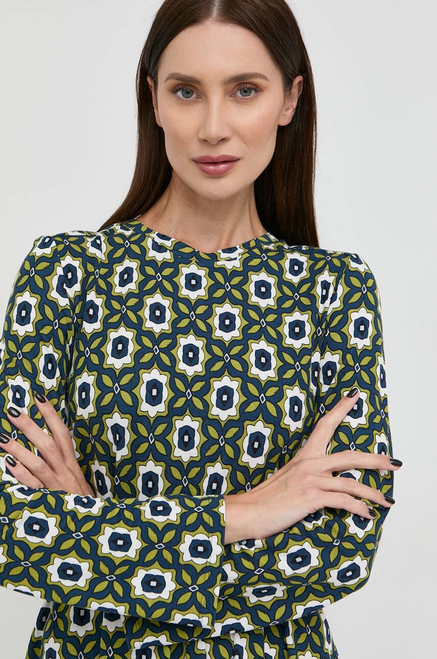 Weekend Max Mara Sukienka Kolor Zielony Mini Rozkloszowana