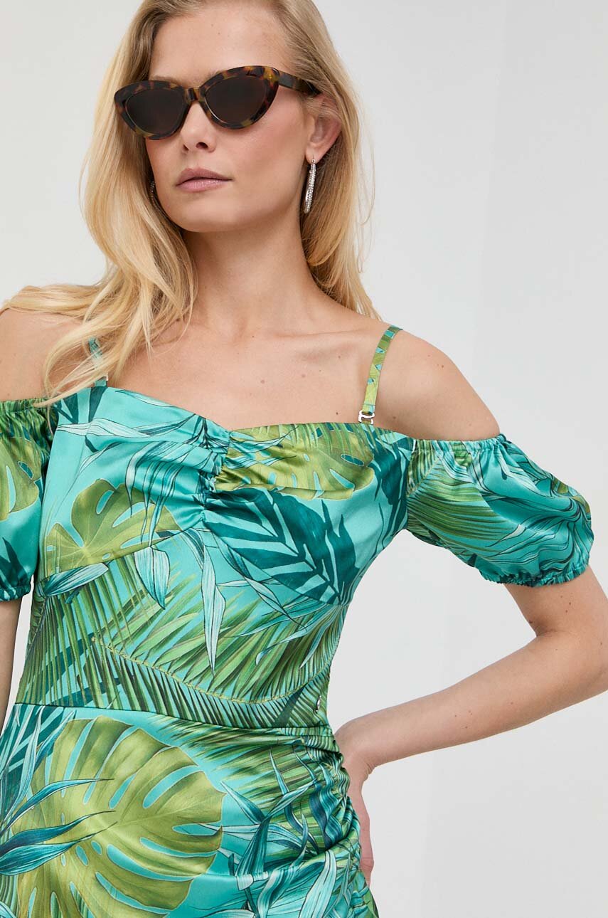 Šaty Guess, barva tyrkysová | ANSWEAR.cz