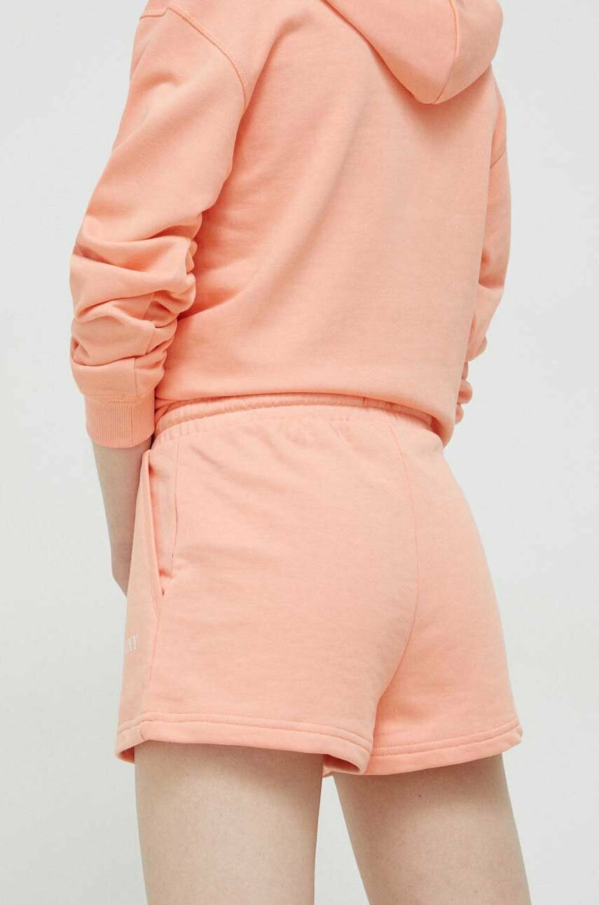Шорты Roxy женские цвет розовый однотонные средняя посадка | ANSWEAR.ua