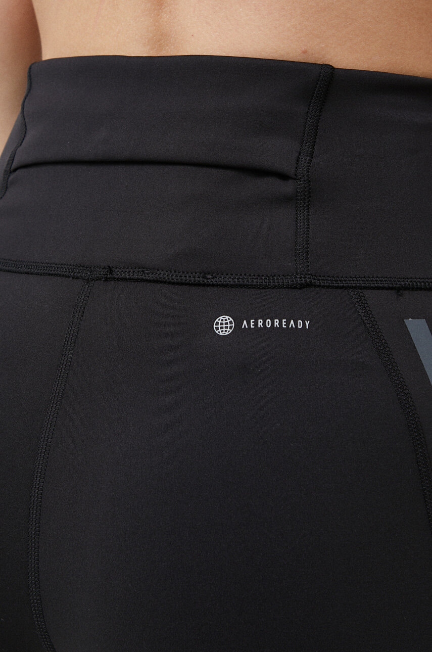 adidas Performance szorty do biegania DailyRun kolor czarny z nadrukiem ...