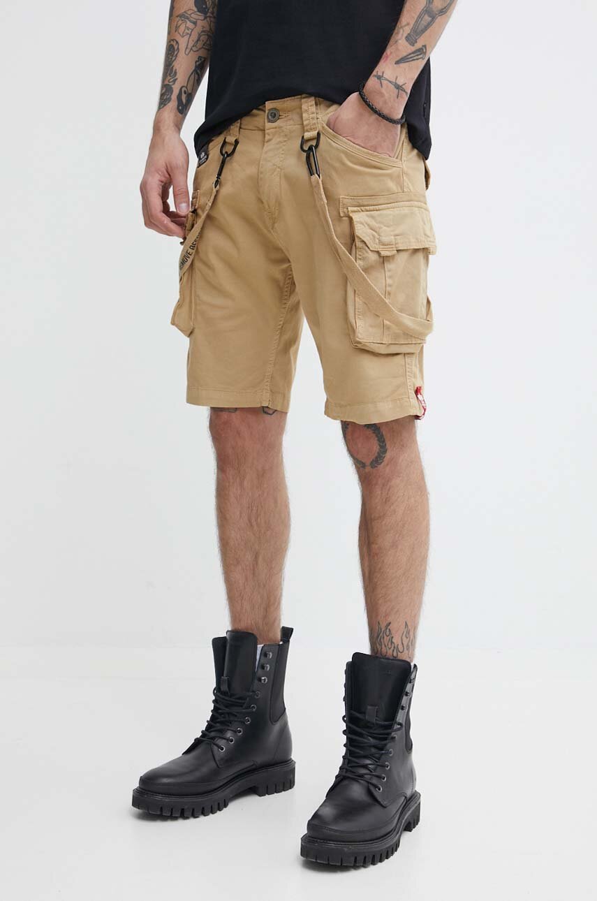 Alpha Industries shorts men's black color | buy on PRM