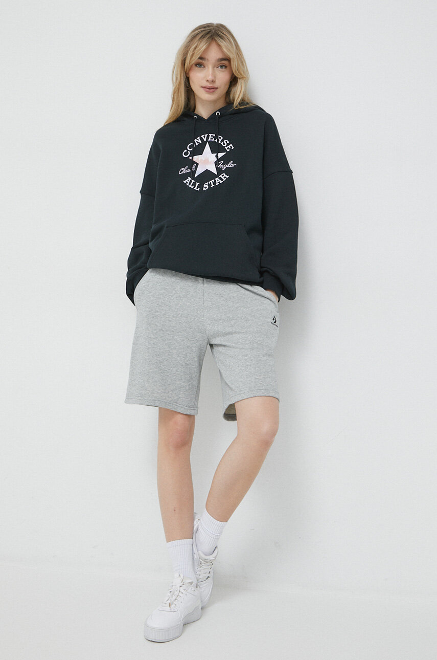 Шорты Converse цвет серый меланж 10023875.A02-VINTAGEGRE | ANSWEAR.ua
